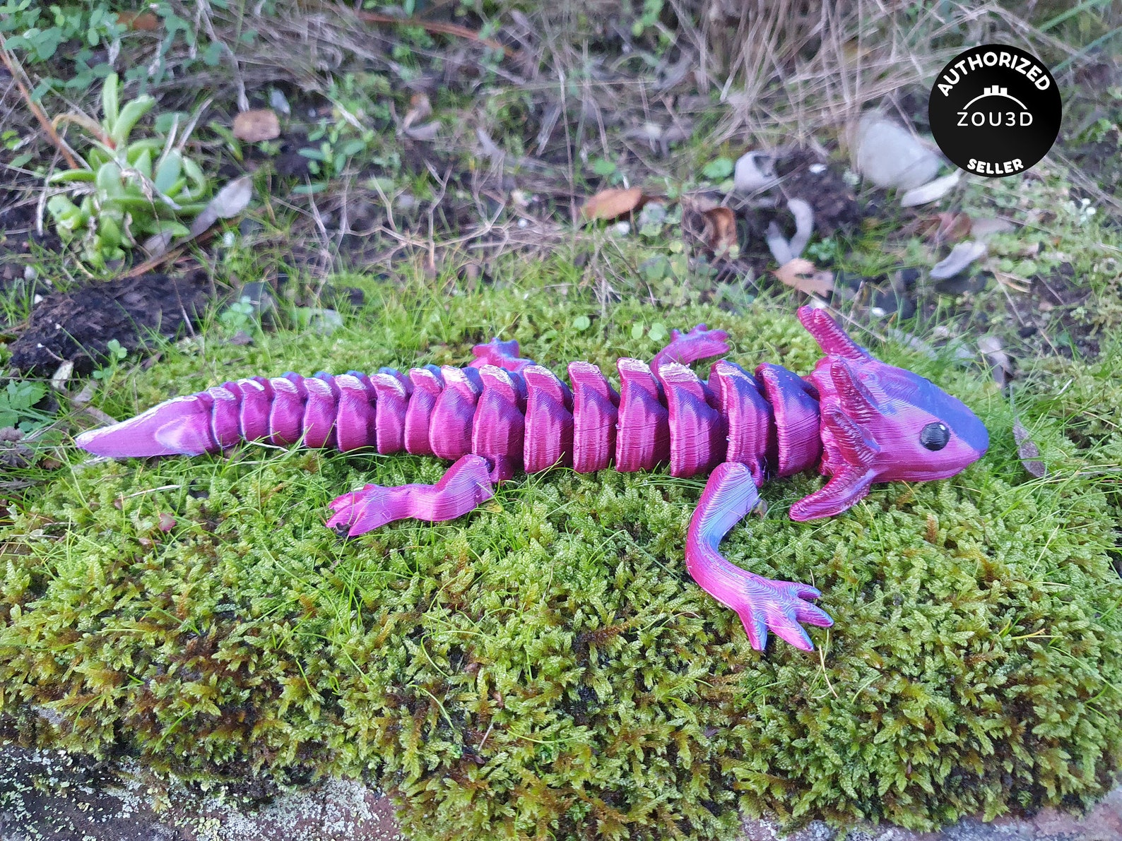 Cute Adult Axolotl Articulated Flexible 3D Print - Etsy