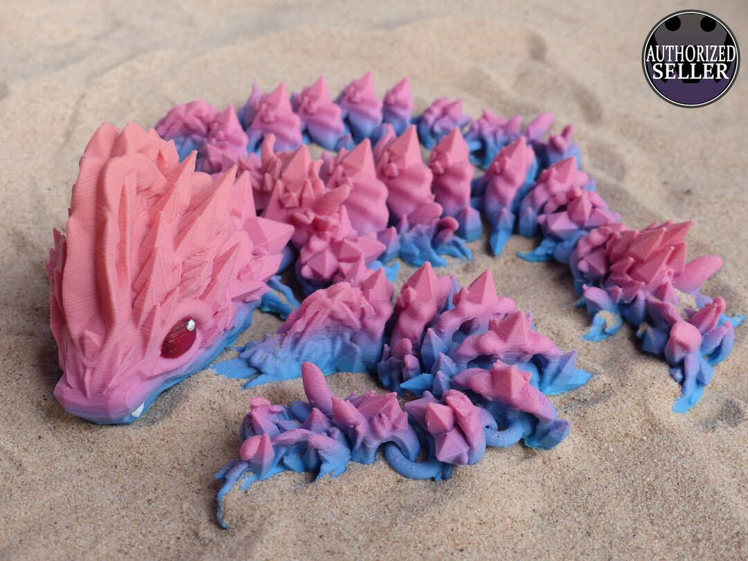 Large Baby Jellyfish Dragon by Cinderwing3d Articulated Flexible 3D ...
