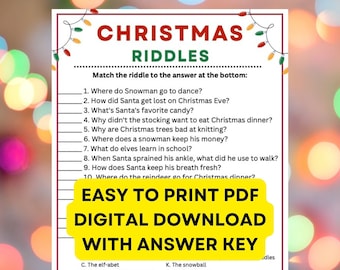 Christmas Song Matching Activity Game! PDF Instant Digital Download for ...