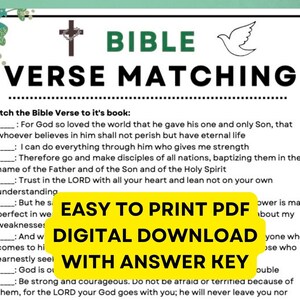 Bible Games Bundle! 5 Games: Trivia, True or False, Bible Verse ...