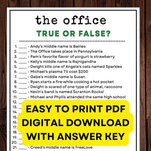 The Office TV Trivia Game - the Ultimate 10 Game Office Bundle ...