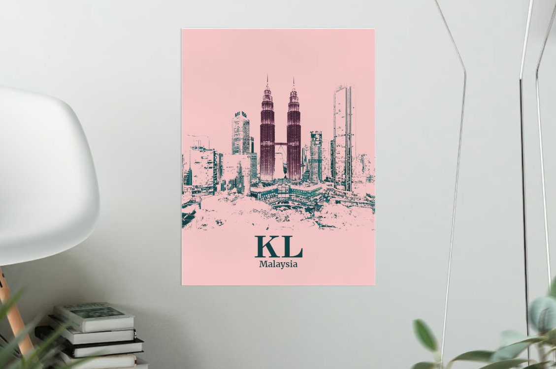 Kuala Lumpur Petronas Tower Poster Iconic Cityscape Art - Etsy