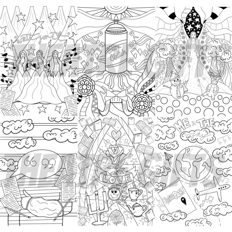 Musical Theatre Colouring Book Volume 1 - Etsy
