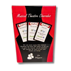Musical Theatre Charades - Musical Theatre Card Game - Etsy