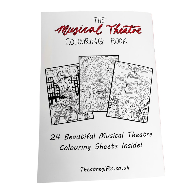 Musical Theatre Colouring Book Volume 1 - Etsy