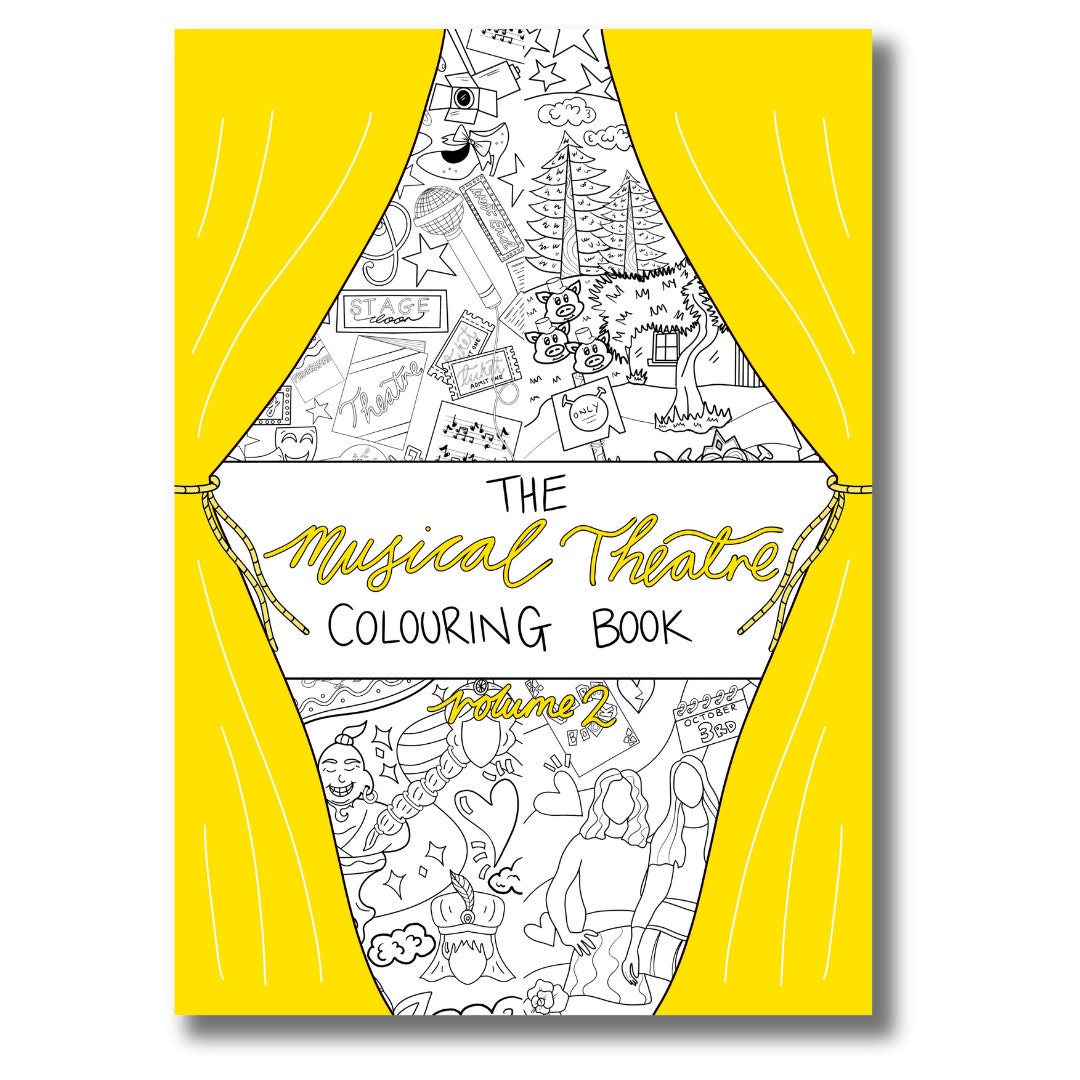 Musical Theatre Colouring Book Volume 2 - Etsy Australia