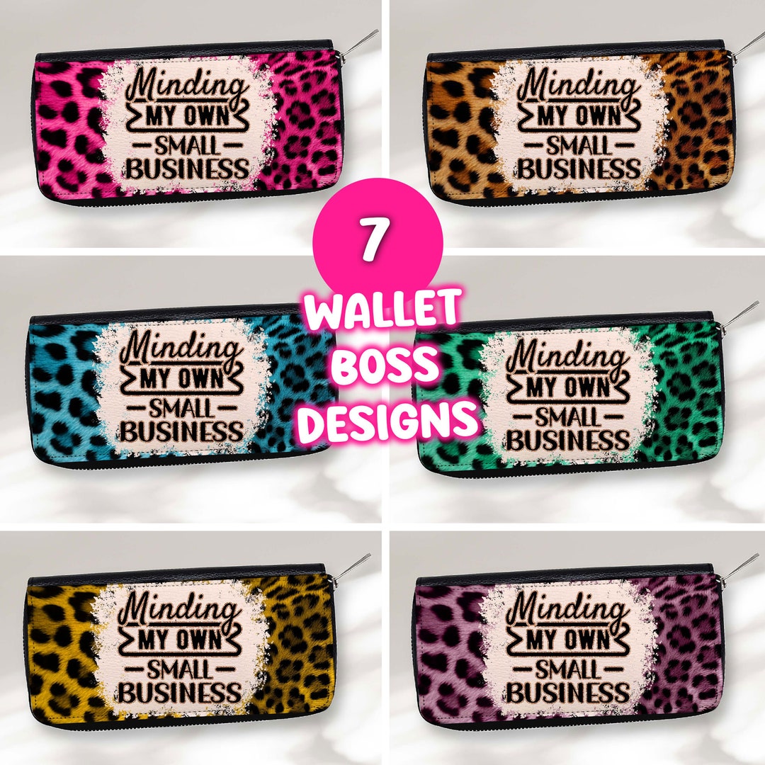 7 Boss Wallet Sublimation PNG Bundle, Size 8x3.5, Wallet Templete PNG ...