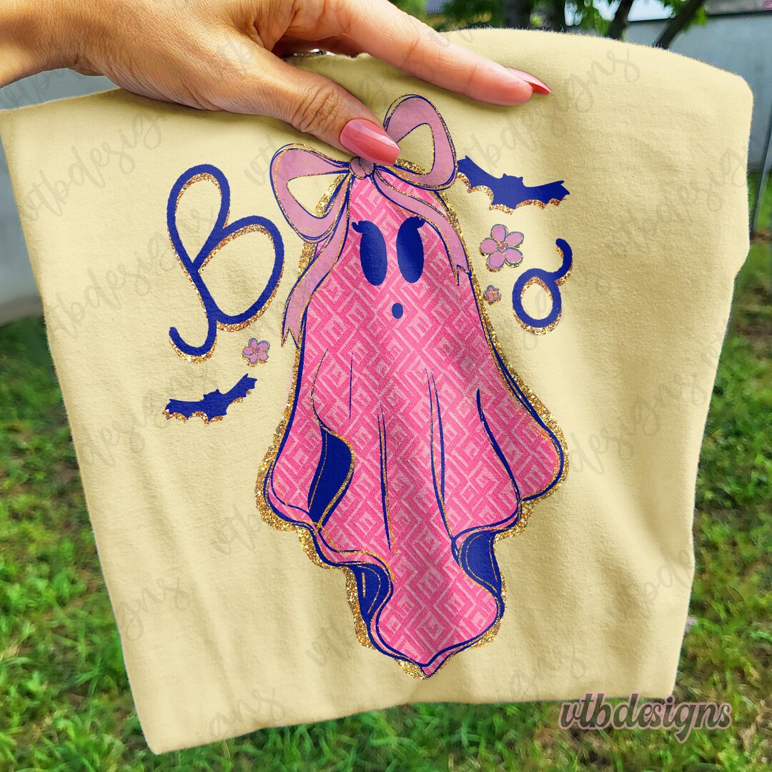 Preppy Ghost PNG Halloween, Hand Drawn Brushstroke Png, Doodle Png ...