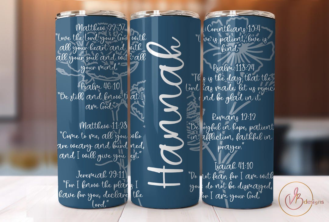 Bible Verse Tumbler Wrap Png Sublimation Designs Christian Tumbler ...