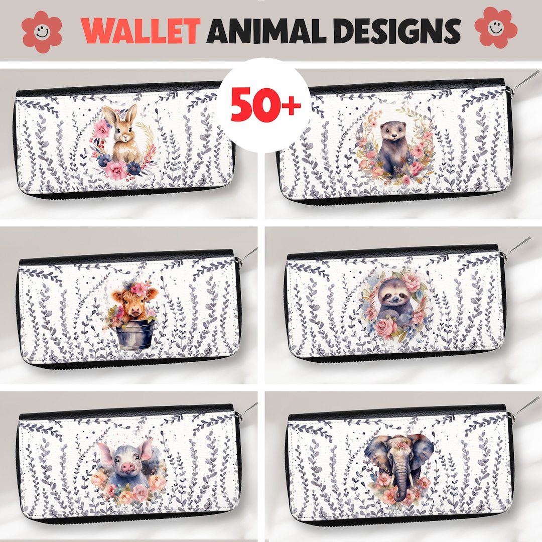 Wallet Sublimation PNG Bundle, Size 8x3.5, Digital Download PNG File ...