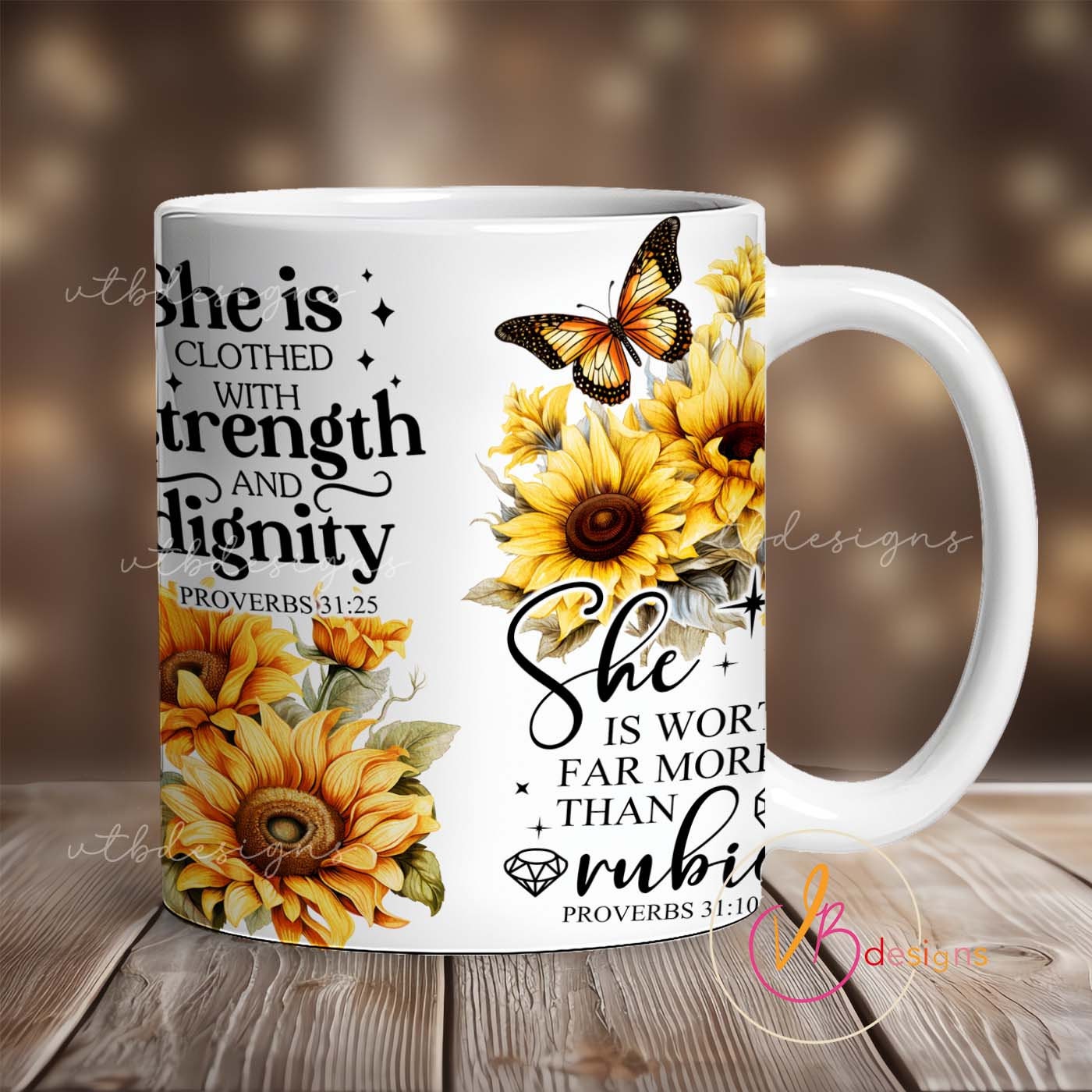 She is Strong Mug Sublimation Bundle, 11 Oz Mug Wrap, 15 Oz Mug Wrap ...