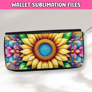 29 Floral Wallet Sublimation PNG Bundle, Size 8x3.5, Wallet Templete ...