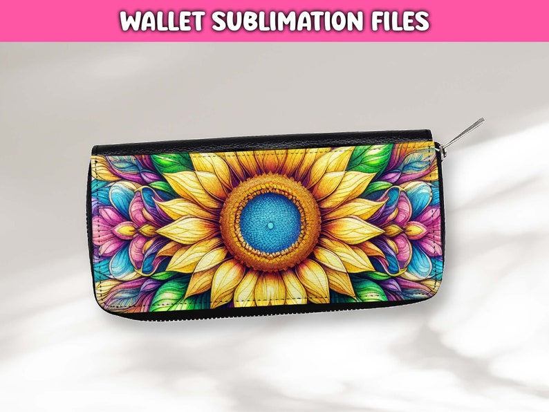 29 Floral Wallet Sublimation PNG Bundle, Size 8x3.5, Wallet Templete ...