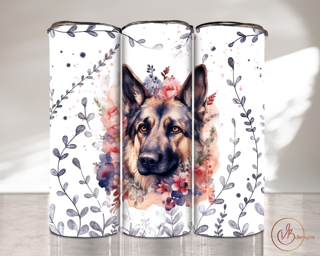 German Shepard Dog Mom Tumbler Wrap PNG Tumbler Design Sublimation ...