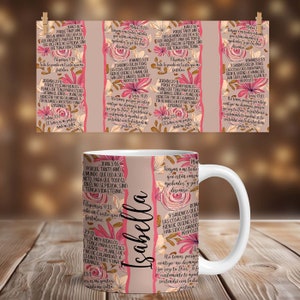 Spanish Christian Mug Sublimation Design, Spanish Bible Verse Mug Wrap ...