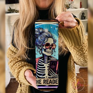 The Reader Tarot Card PNG, Sarcastic Skeleton Sublimation Design, Funny ...