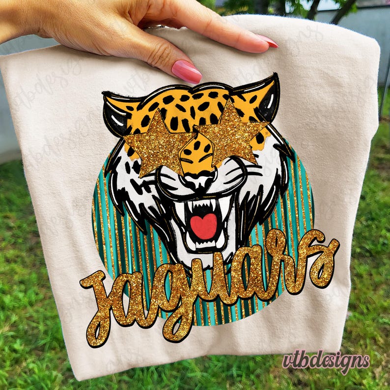 Jaguars Football PNG School Spirit Png, Game Day Png, Custom Mascot Png ...