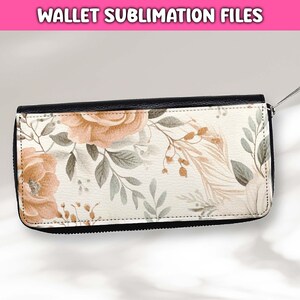 29 Floral Wallet Sublimation PNG Bundle, Size 8x3.5, Wallet Templete ...