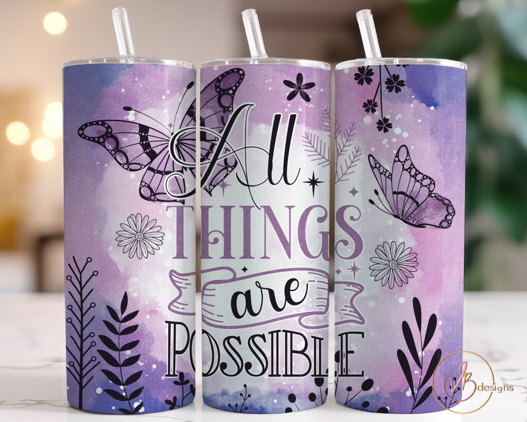 Christian Tumbler Wrap PNG, Bible Verse 20 Oz Skinny Tumbler, Christian ...