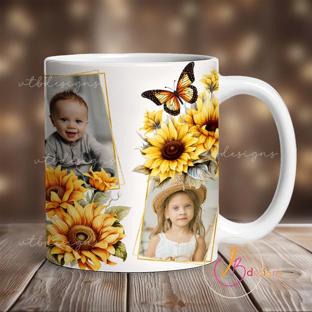 Picture Mug Wrap, Custom Photo Mug Wrap Png, Mug Sublimation Designs ...