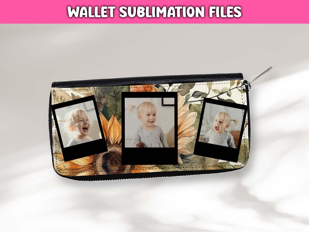 Photo Wallet Template, Wallet Photo Template, Size 8x3.5, Custom Photo ...