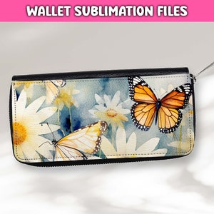 29 Floral Wallet Sublimation PNG Bundle, Size 8x3.5, Wallet Templete ...