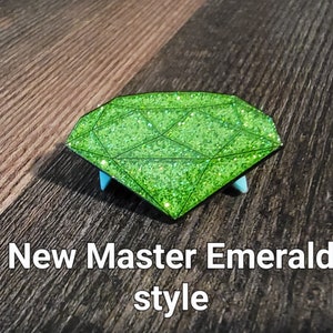 Master & Chaos Emeralds SET of 8 Pins [unofficial Fan Merch] - Etsy