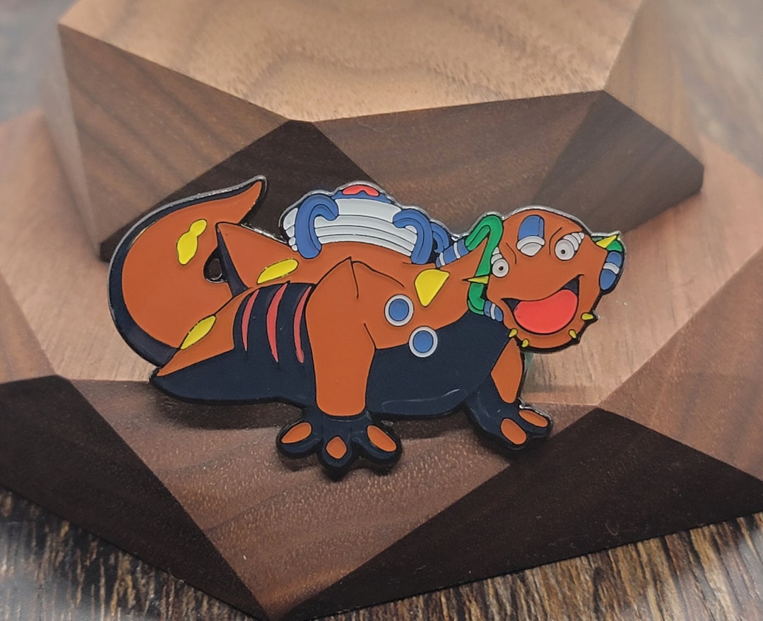 Biohazard Lizard Enamel Pin - Etsy