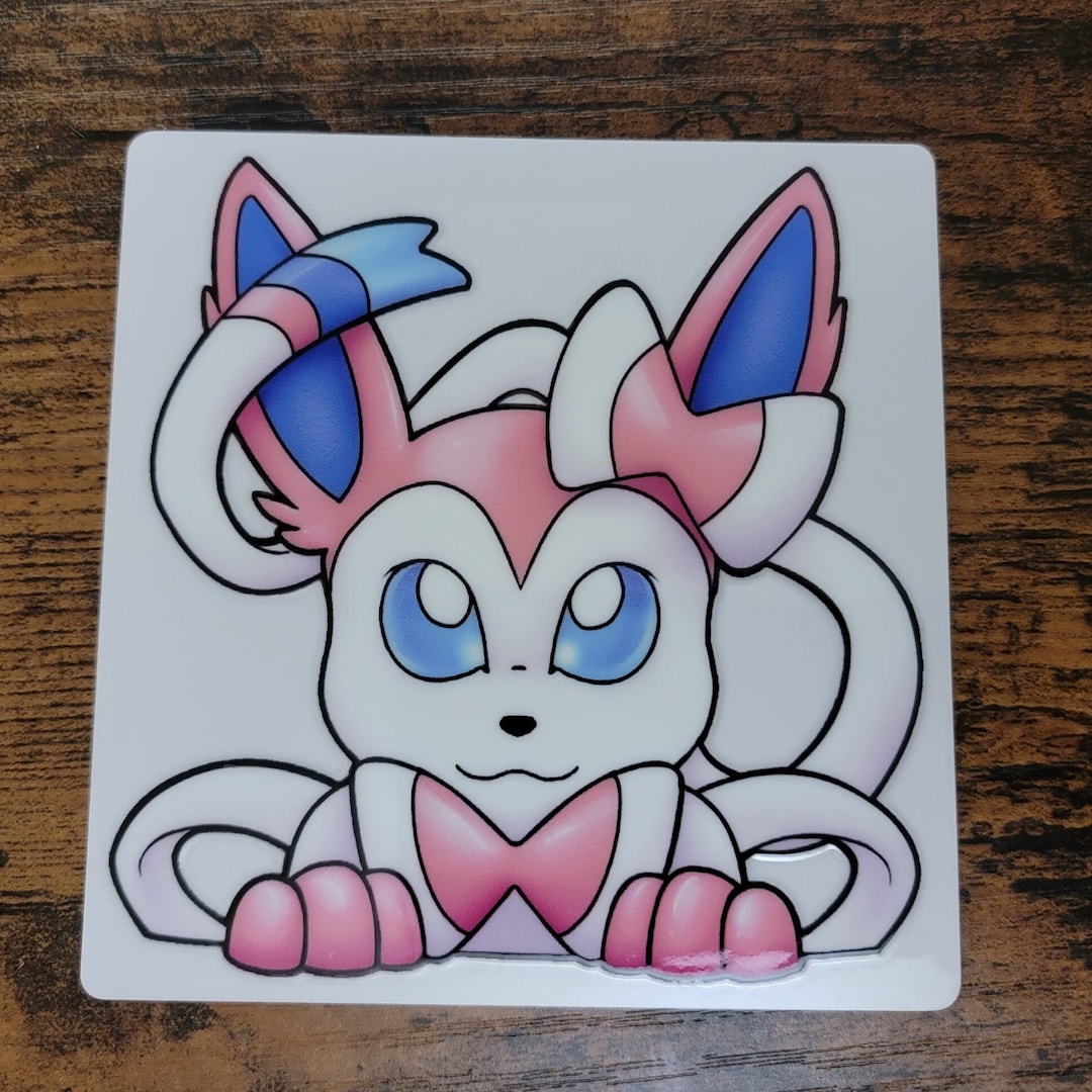 4 Ribbon Fox Peeker Vinyl Decal - Etsy