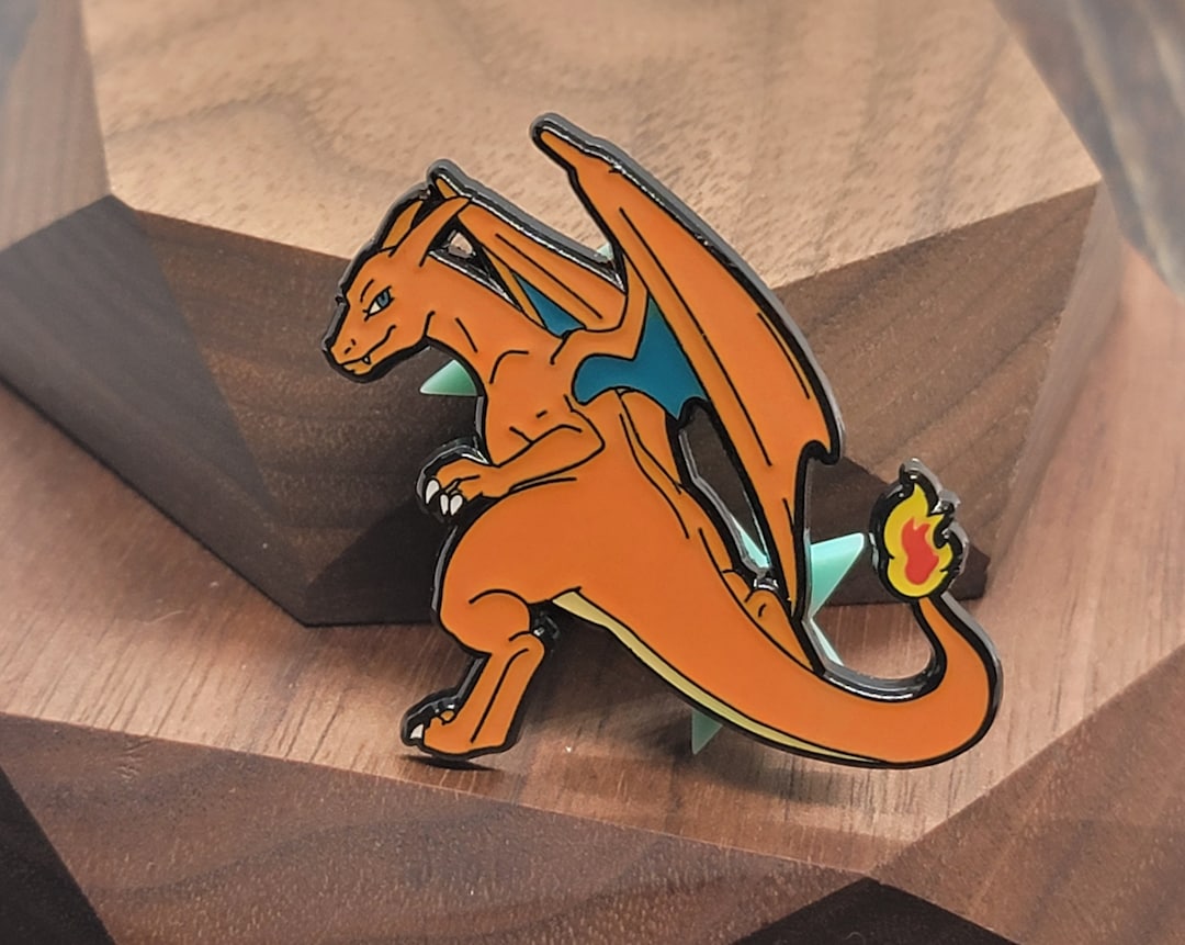 Orange/black Dragon - Regular & Rare Pin - Etsy