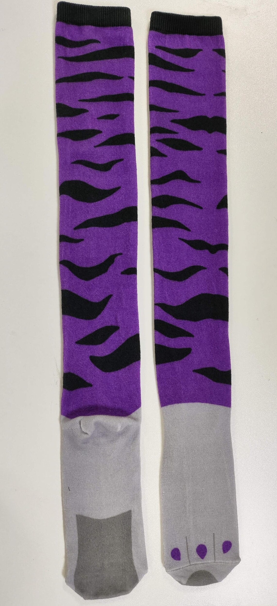 Glamrock Wolf Girl Knee-high Paw Socks - Etsy
