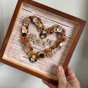 Button Art Heart - Etsy