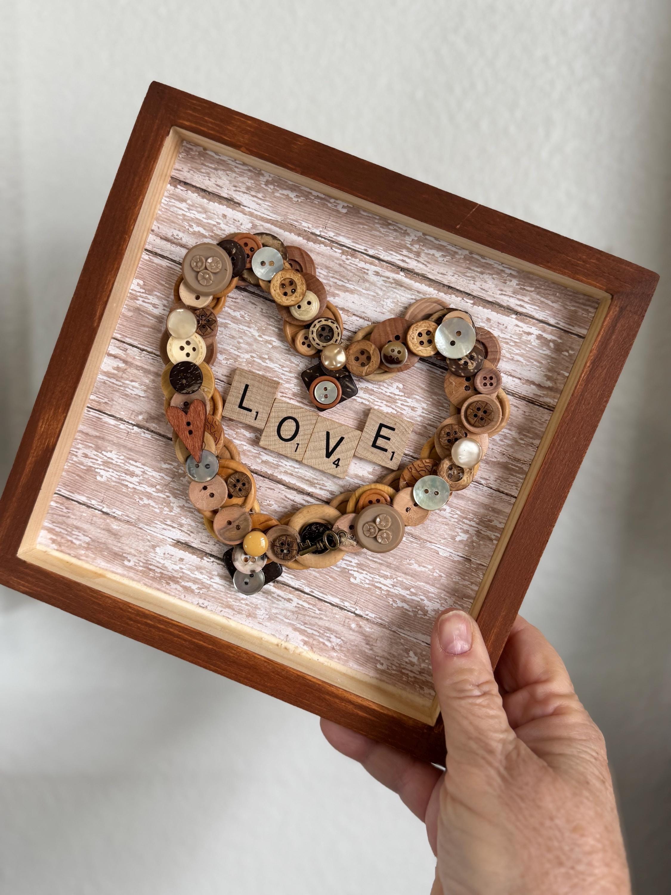 Button Art Heart - Etsy