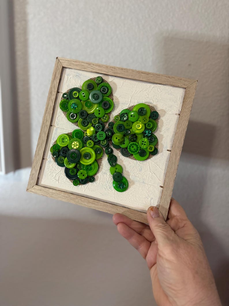 Button Art Shamrock - Etsy