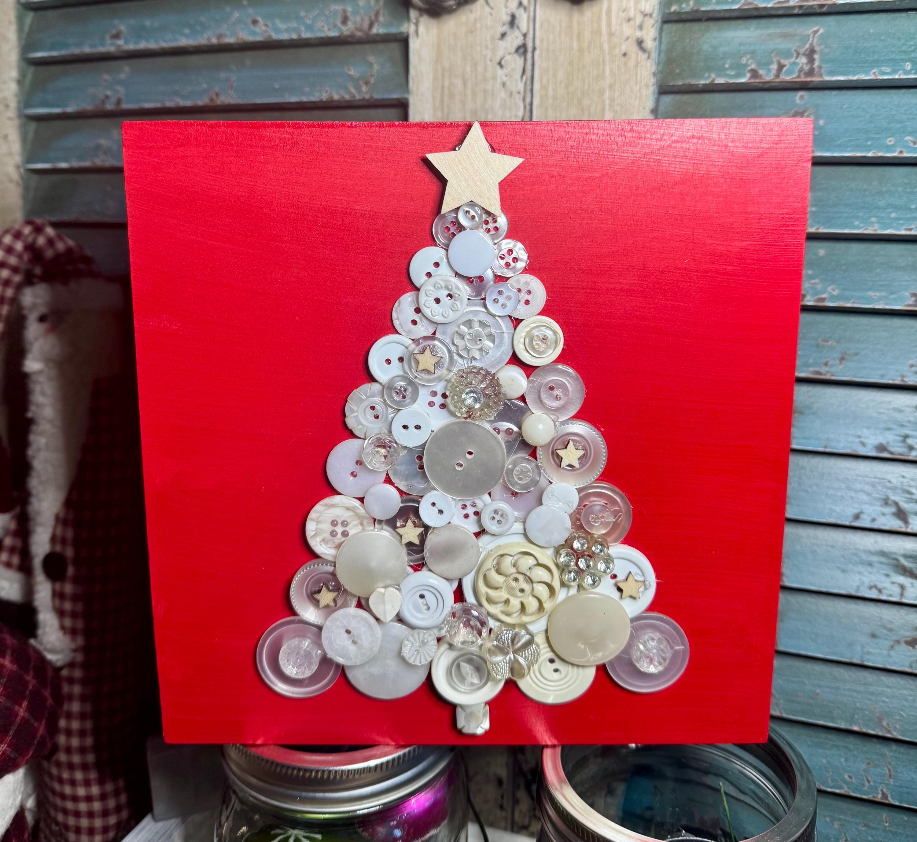Button Art Christmas Tree - Etsy