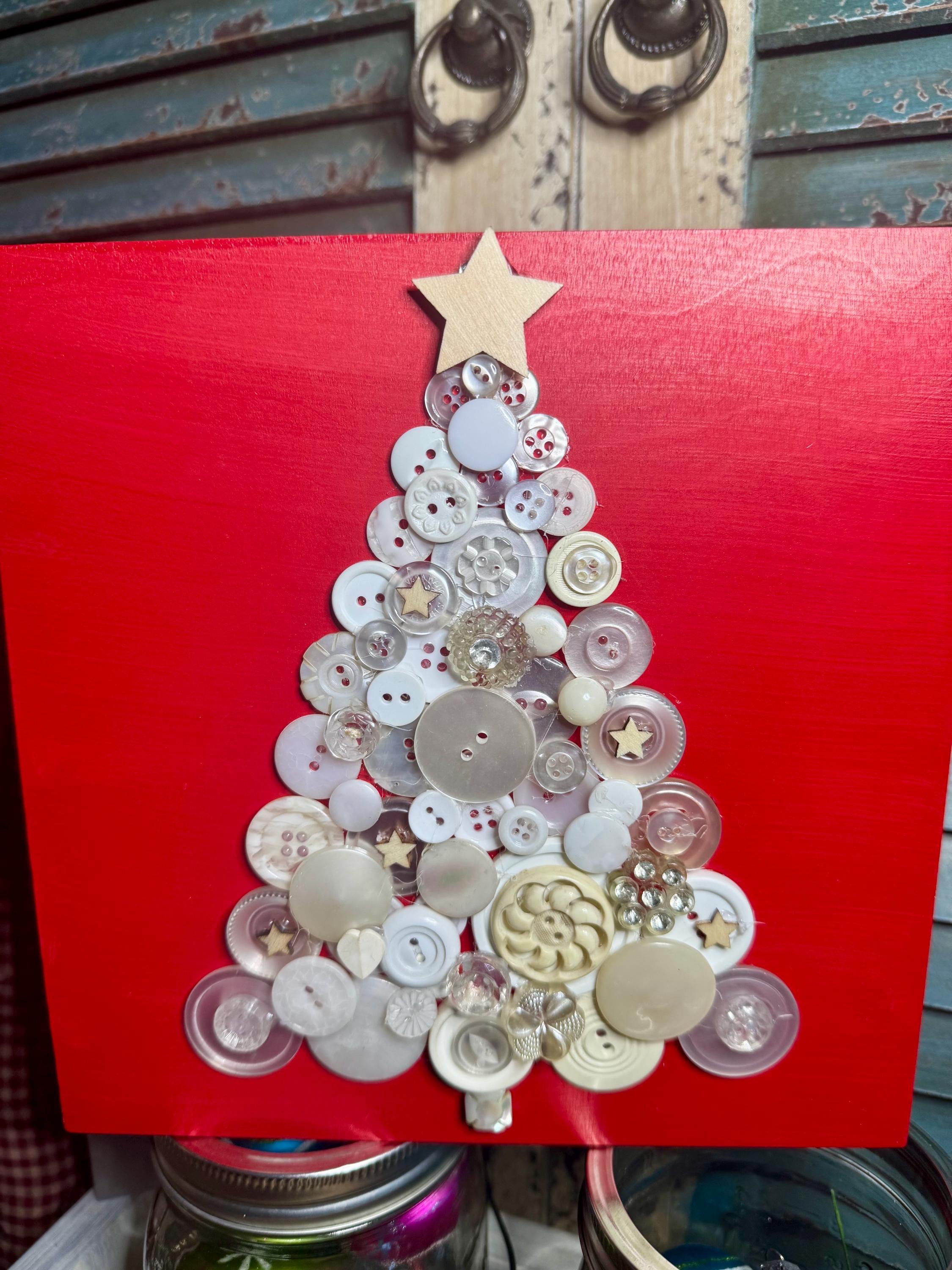 Button Art Christmas Tree - Etsy