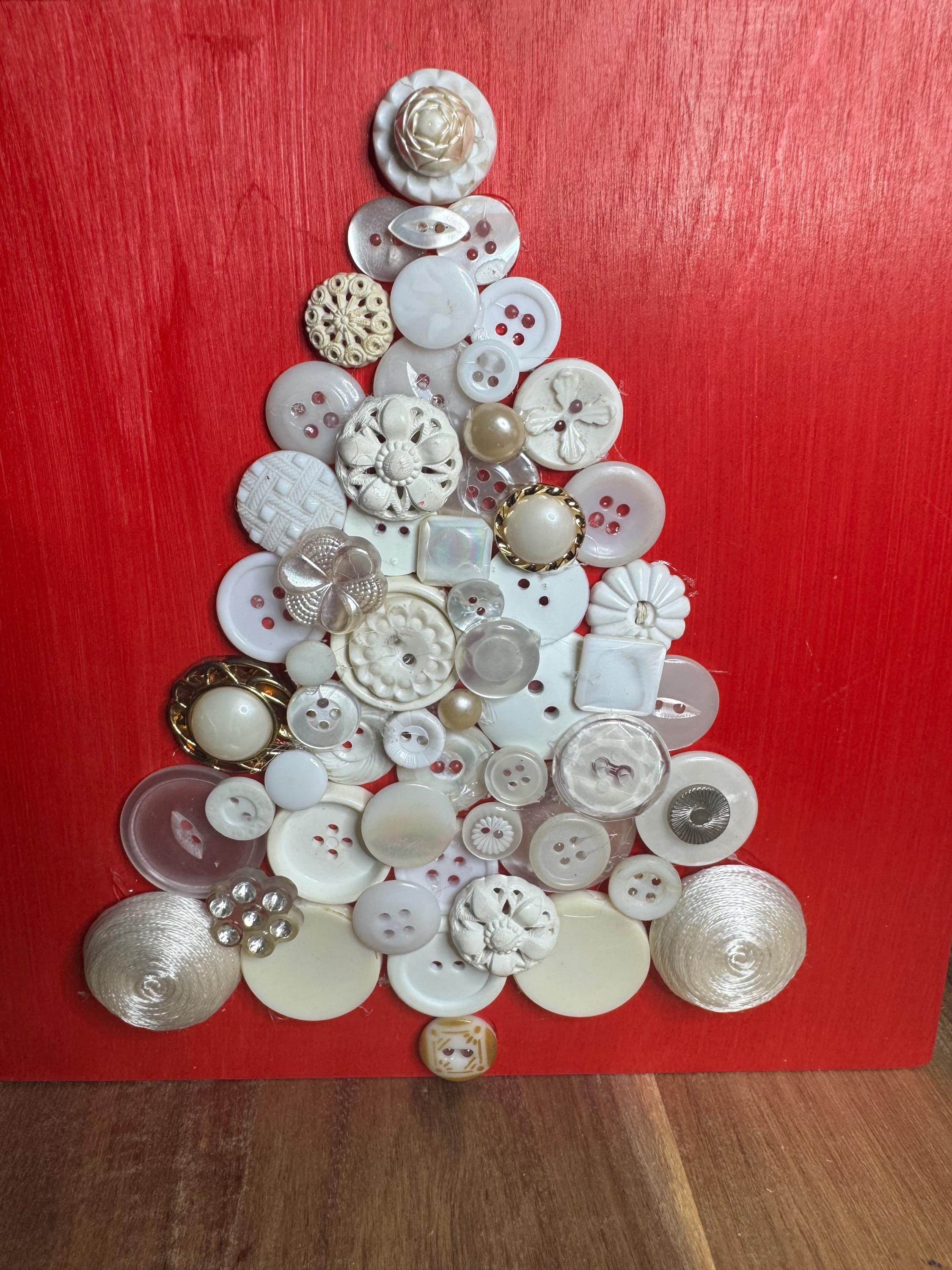 Button Art Christmas Tree - Etsy