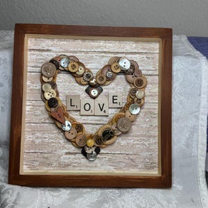 Button Art Heart - Etsy