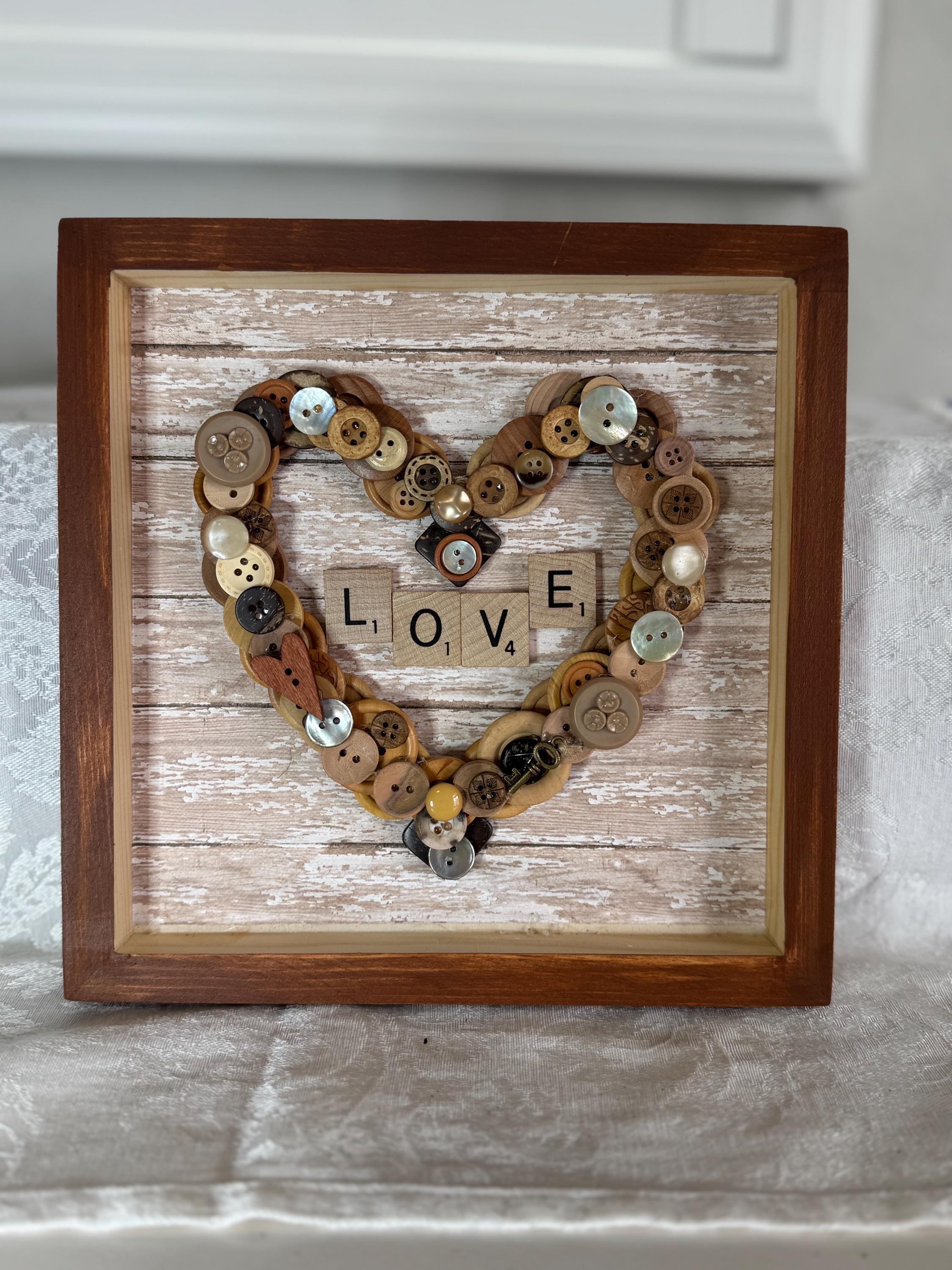 Button Art Heart - Etsy