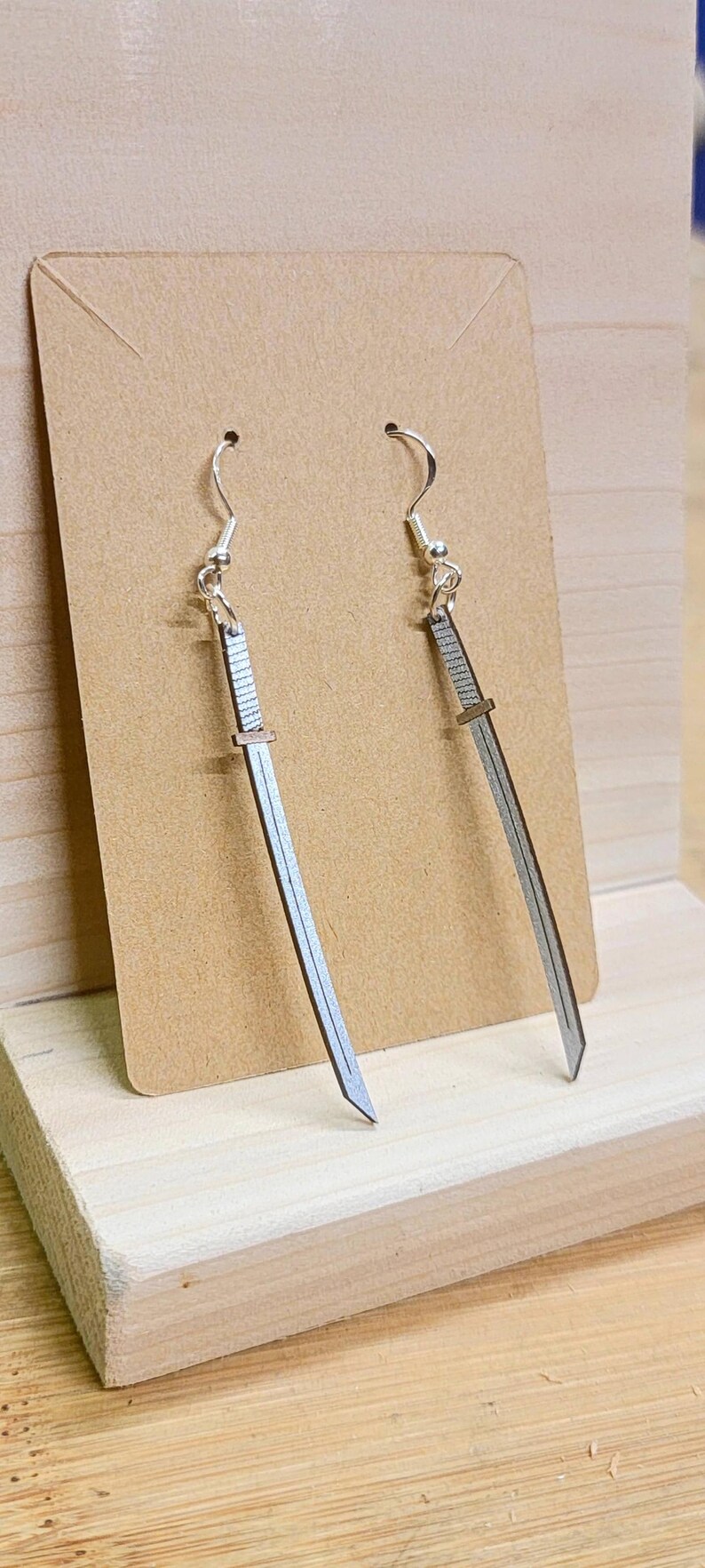 Katana Earring SVG PDF Laser Cut File Digital Download - Etsy