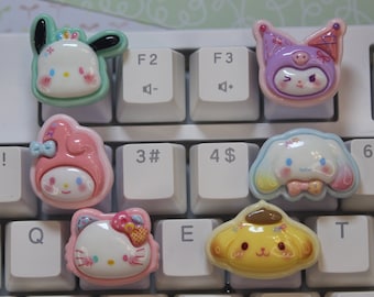 Kawaii Character Keycaps, Animal Keycaps, Cute Keycaps 1pc - Etsy