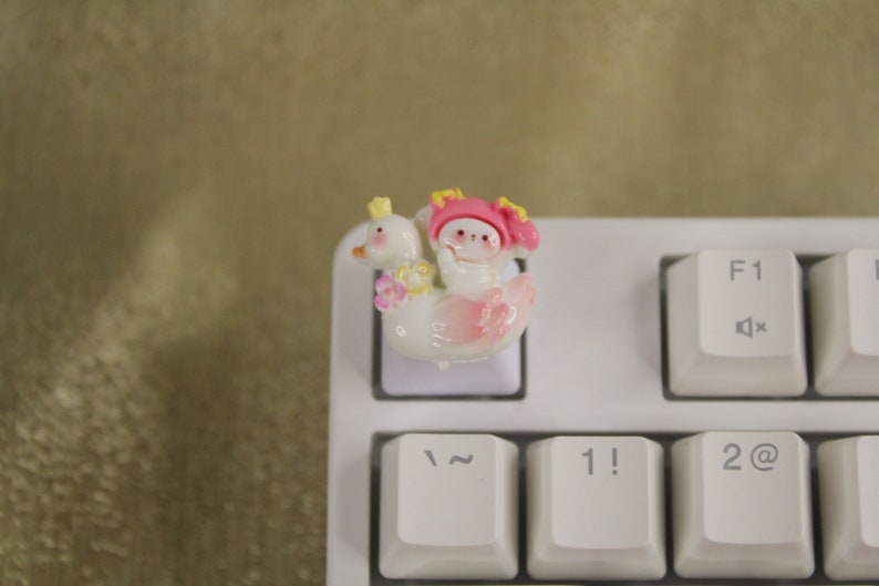 Kawaii Character Keycaps, Swan Keycaps, Animal Keycaps, Cute Keycaps ...