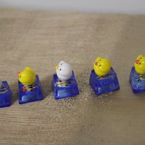 Kawaii Duck Character Keycaps, Goose Keycap, Animal Keycaps, Cute ...