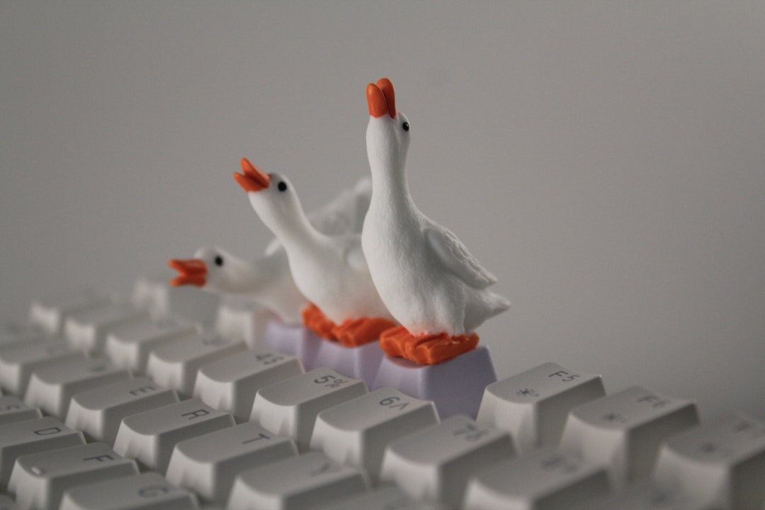 Kawaii Duck Character Keycaps, Goose Keycap, Animal Keycaps, Cute ...