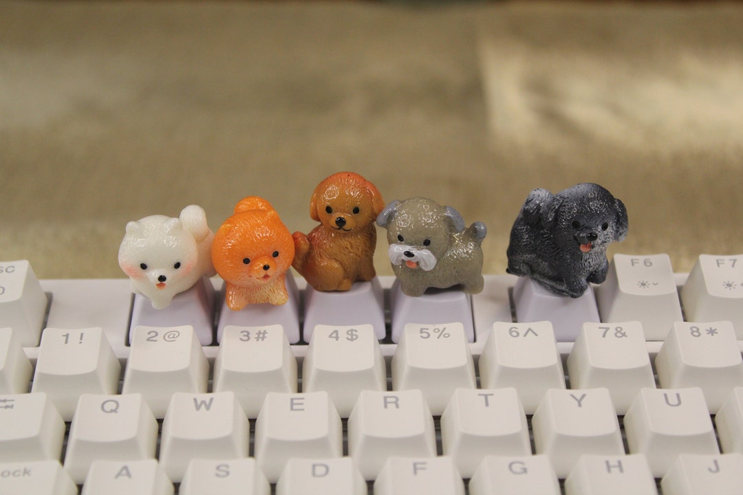 Kawaii Choose Your Dog Keycaps, Pomeranian Keycaps, Maltese Keycap ...