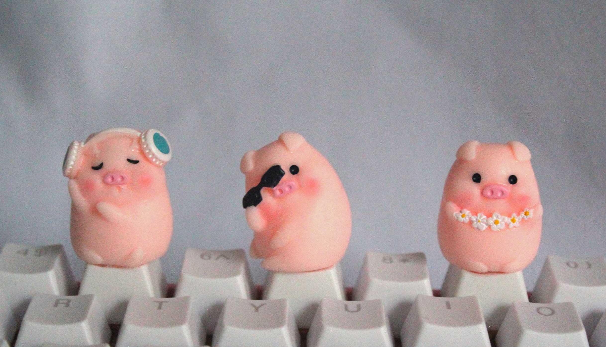 Kawaii Pig Character Keycaps Animal Keycaps Cute Keycaps - Etsy