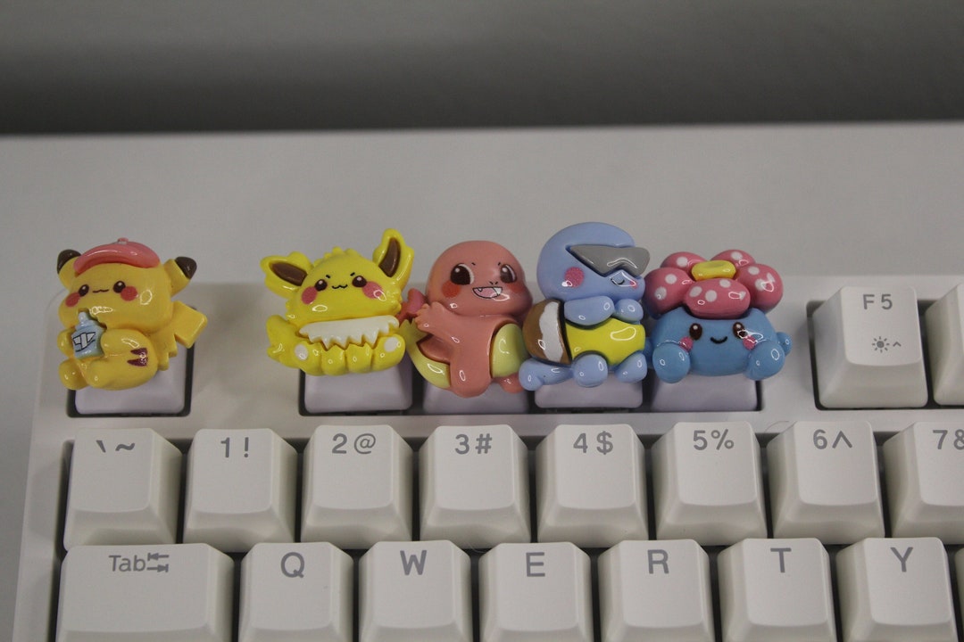 Kawaii Poke Character Keycaps, Animal Keycaps, Water Turtle Keycap ...