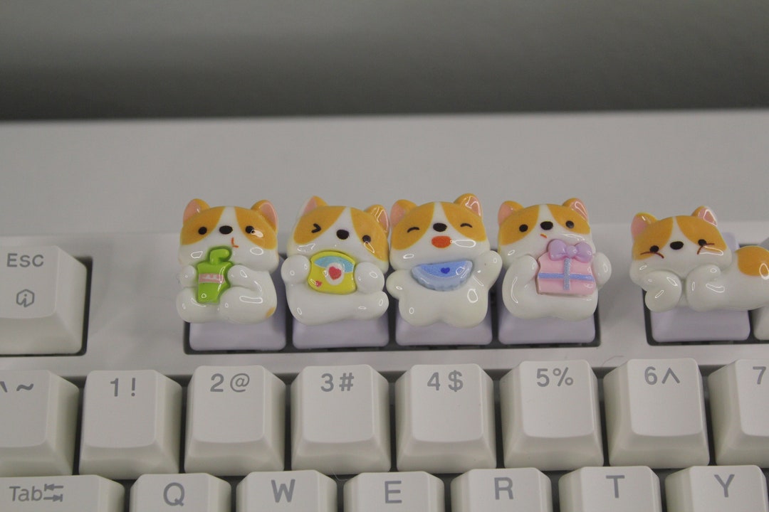 Kawaii Corgi Keycaps, Dog Keycaps, Shiba Keycap, Animal Keycaps, Cute Keycaps - 1pc - Etsy