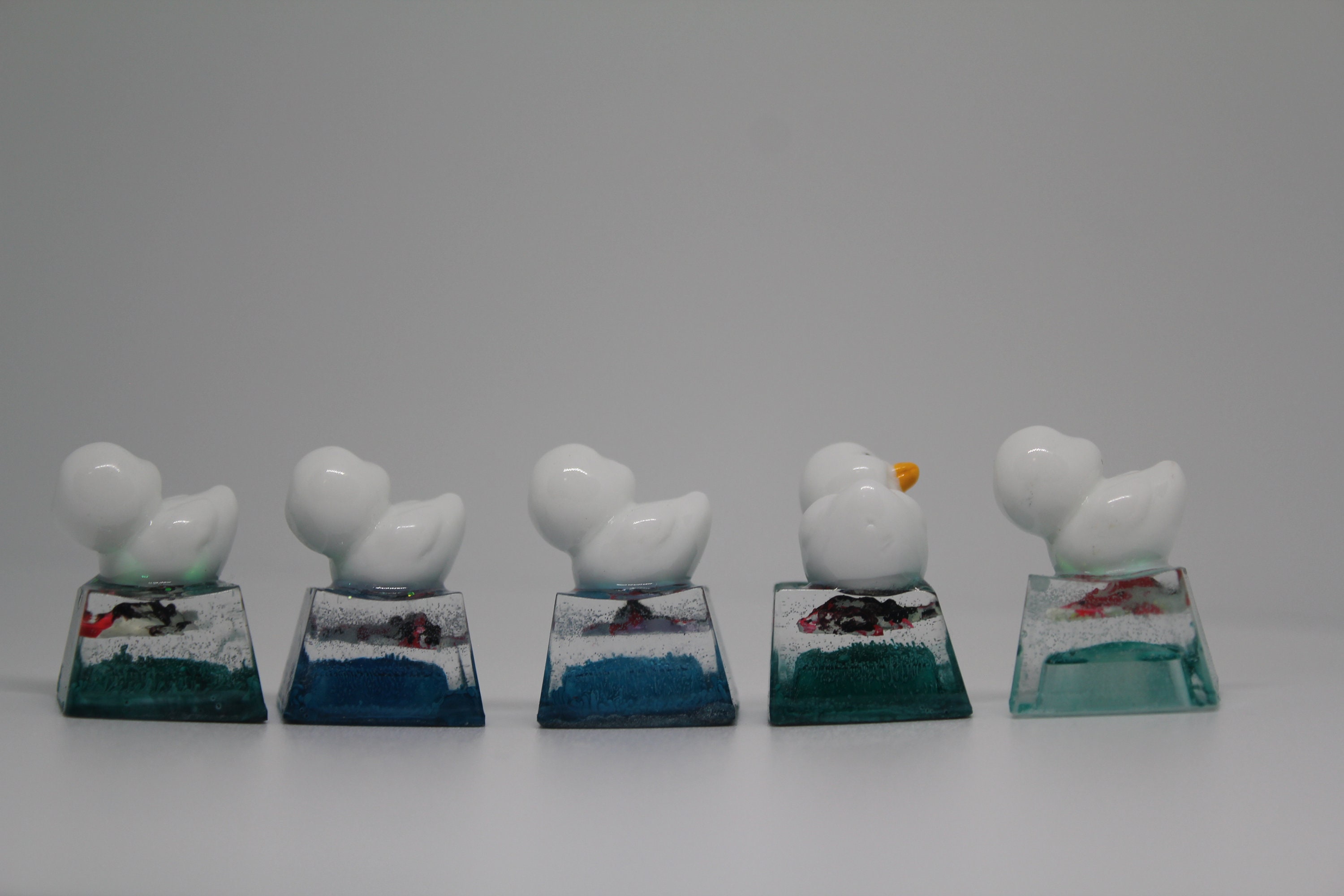 Kawaii Duck Character Keycaps, Goose Keycap, Animal Keycaps, Cute ...