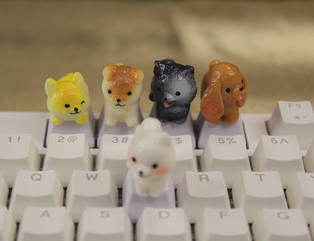 Kawaii Choose Your Dog Keycaps, Pomeranian Keycaps, Maltese Keycap ...